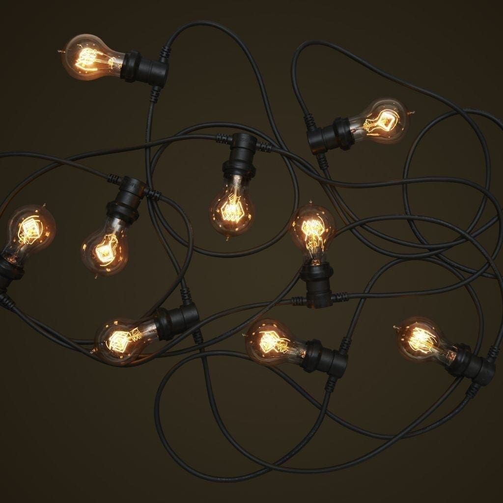 Commercial Festoon String Lighting System - Outdoor Festoon Lights