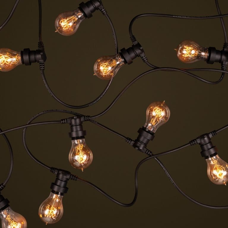 Commercial Festoon String Lighting System - Outdoor Festoon Lights
