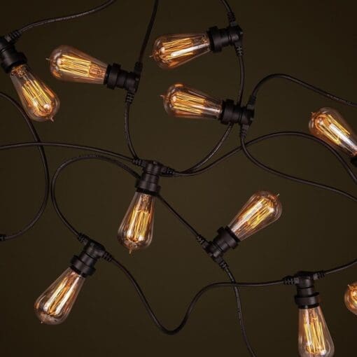 Commercial Festoon String Lighting System - Outdoor Festoon Lights