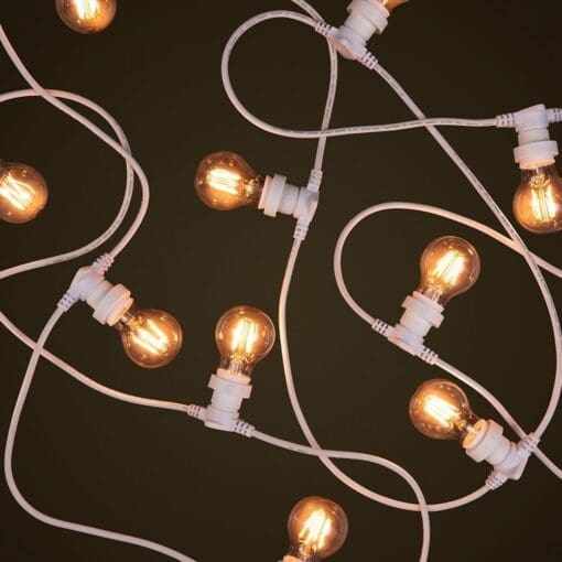 Commercial Festoon String Lighting System - Outdoor Festoon Lights