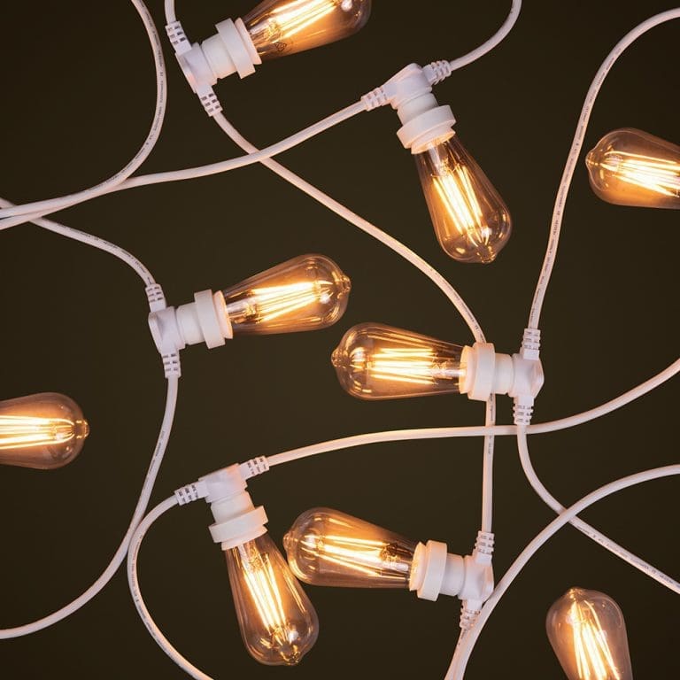 Commercial Festoon String Lighting System - Outdoor Festoon Lights