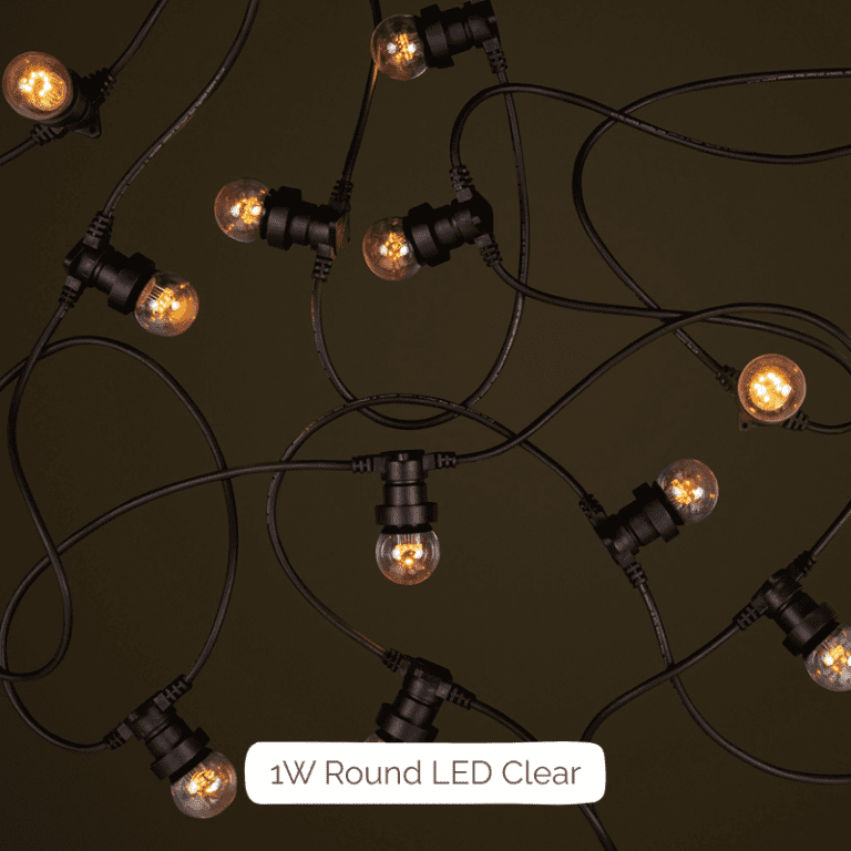 Commercial Festoon String Lighting System - Outdoor Festoon Lights